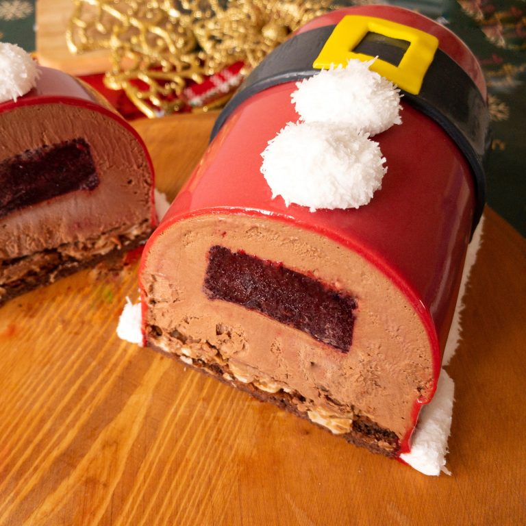Dark Chocolate Cherry Christmas Mousse Cake - RedManShop